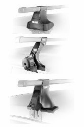 Thule Complete Square Steel Bar Roof Rack System with Car Specific kit